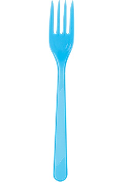 Partijet Turkuaz Plastik Çatal 25'li