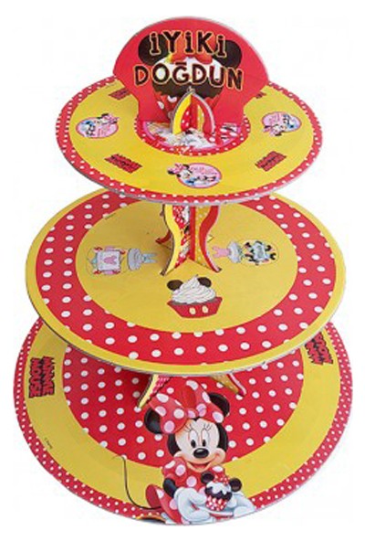 Partijet Minnie Lisanslı Cupcake Standı