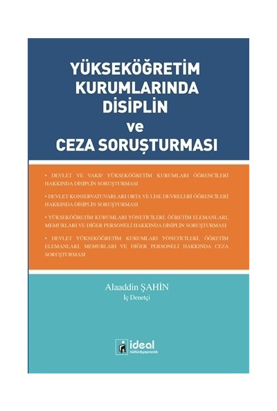 Yükseköğretim Kurumlarında Disiplin ve Ceza Soruşturması