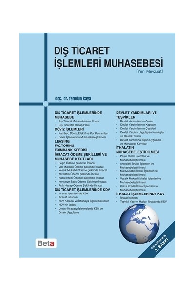 Dış Ticaret İşlemleri Muhasebesi