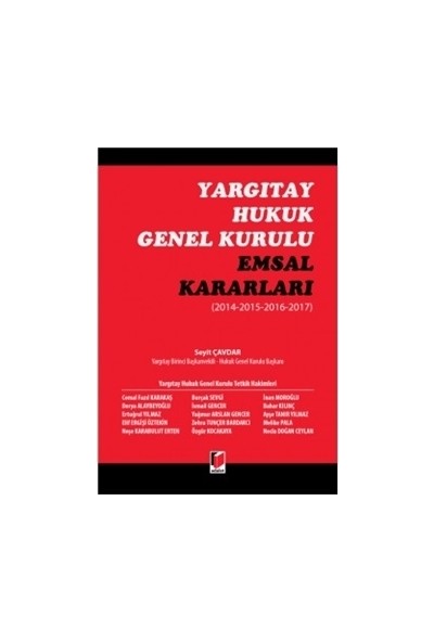 Yargıtay Hukuk Genel Kurulu Emsal Kararları Yargıtay Hukuk Genel Kurulu Emsal Kararları