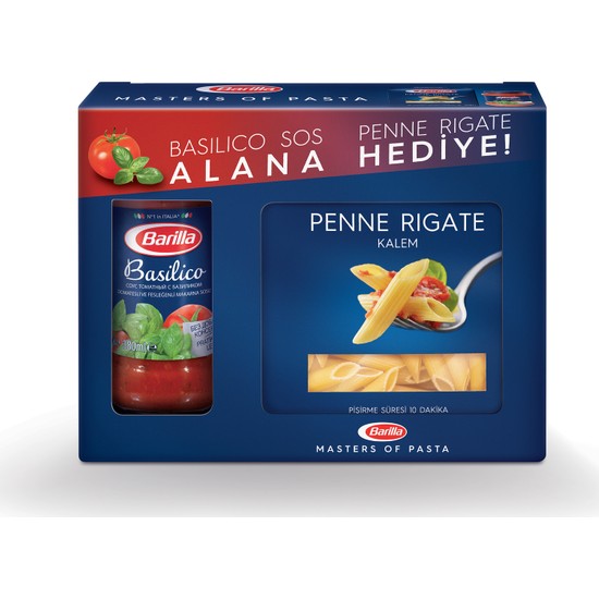 Barilla Basilico sos (400 gr) - Barilla Penne Rigate (500 Fiyatı