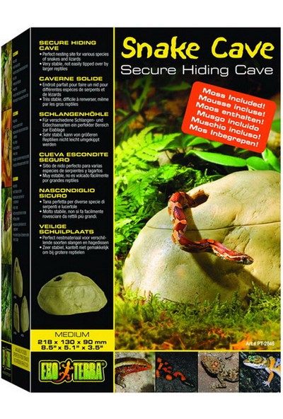 Xnews Exo Terra Sürüngen Yuvası Kaya Orta-Zoo