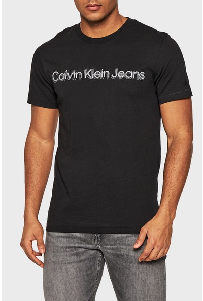 Calvin Klein Logolu Slim Fit Bisiklet Yaka % 100 Pamuk T Shirt Erkek T Shirt J30J319714 Beh Calvin Klein Logolu Slim Fit Bisiklet Yaka % 100 Pamuk T Shirt Erkek T Shirt J30J319714 Beh