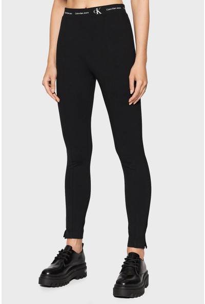 Calvin Klein Logolu Yüksek Bel Tayt Bayan Tayt J20J217747 Beh