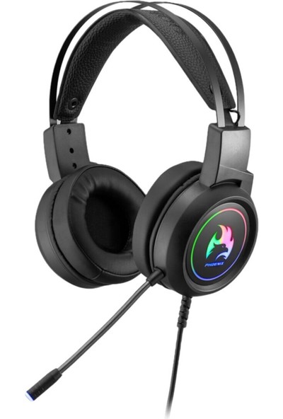 Polosmart PGM05 Phoenix 7.1 Gaming Kablolu Kulaküstü Kulaklık Siyah
