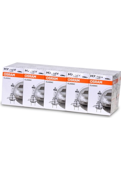 Ncar Osram H7 12V 55W Classis 10 Adet Ncar Osram H7 12V 55W Classis 10 Adet