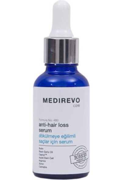 Medirevo Dökülmeye Eğilimli Saçlar Serum W Biotin, Sarımsak, Borken Complex 124- 30 ml Medirevo Dökülmeye Eğilimli Saçlar Serum W Biotin, Sarımsak, Borken Complex 124- 30 ml