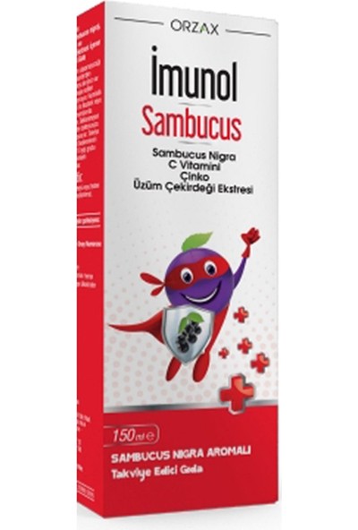Orzax Ocean Ocean Imunol Sambucus 150 ml Şurup Orzax Ocean Ocean Imunol Sambucus 150 ml Şurup