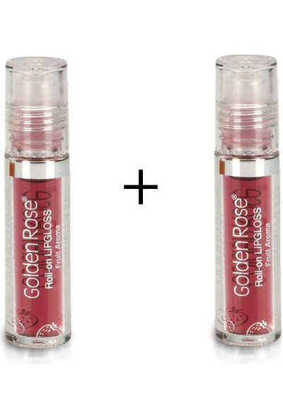 Golden Rose Meyveli Dudak Parlatıcısı Roll On Lipgloss Çilek 2 Adet