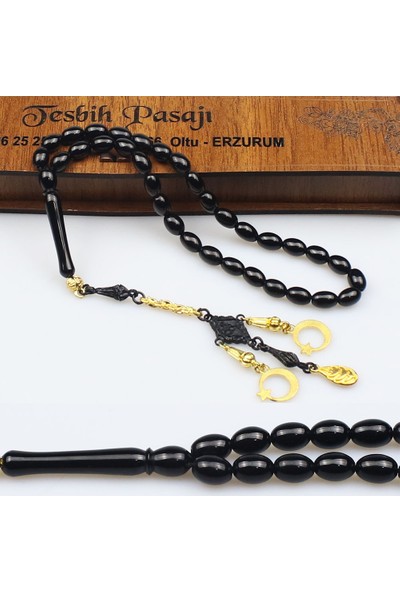 Tesbih Pasajı Beyzi Model Sade Orijinal Oltu Taşı Tesbih Tesbih Pasajı Beyzi Model Sade Orijinal Oltu Taşı Tesbih