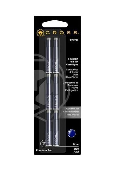 Cross Cross Dolma Kalem Kartuşu 6 Lı Mavi 8920 Cross Cross Dolma Kalem Kartuşu 6 Lı Mavi 8920