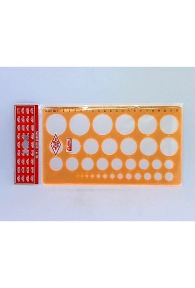 Hatas Hatas Daire Şablonu Ekonomik 1-35 mm 2271