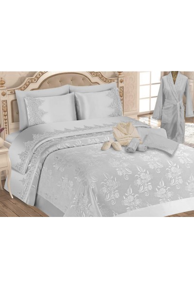 Çeyiz Diyarı Fransız Güpürlü Lisa Çeyiz Paketi 15 Parça - Gri Çeyiz Diyarı Fransız Güpürlü Lisa Çeyiz Paketi 15 Parça - Gri