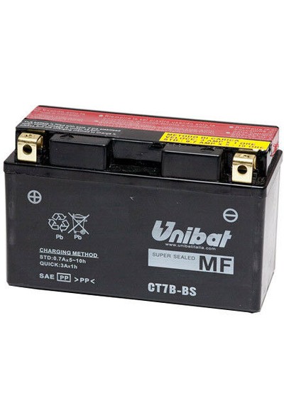 Unibat Yamaha Majesty 250 00- Unibat CT7B-BS YT7B-BS 12V 6.5AH 85CCA Akü Unibat Yamaha Majesty 250 00- Unibat CT7B-BS YT7B-BS 12V 6.5AH 85CCA Akü