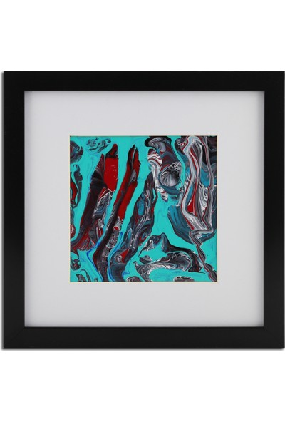 Ebru Sayer Art & Design Akrilik Boyama Soyut Pouring 27 x 27 cm Çerçeveli Tablo Ebru Sayer Art & Design Akrilik Boyama Soyut Pouring 27 x 27 cm Çerçeveli Tablo
