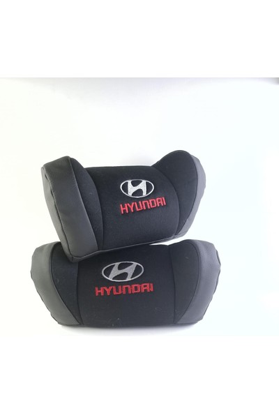 Özdemir Aksesuar Hyundai Nakışlı Deri Araç Boyun Yastığı Seti Gri 5d Özdemir Aksesuar Hyundai Nakışlı Deri Araç Boyun Yastığı Seti Gri 5d