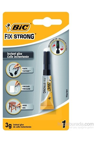 Bic Fix Strong Güçlü Japon Yapıştırıcısı 3 gr Tekli Blister