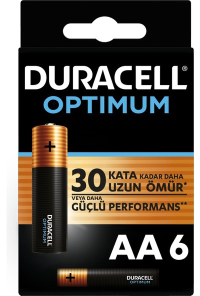 Duracell Optimum Aa Alkalin Pil, 1,5 V Lr6 MN1500, 6’lı Paket Duracell Optimum Aa Alkalin Pil, 1,5 V Lr6 MN1500, 6’lı Paket