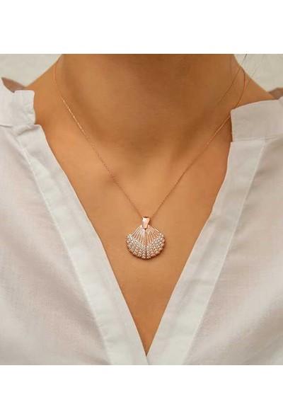 Nadir Gümüş Kişiye Özel Istiridye Kadın Kolye