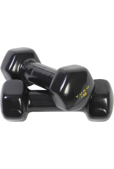 Yuko Eko Dambıl Set 2x1 kg Siyah