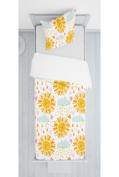 Decoars Güneş Figürlü Kadife Yatak Örtüsü Yastık Kılıfı Decoars Güneş Figürlü Kadife Yatak Örtüsü Yastık Kılıfı
