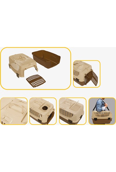 Xnews Taşıma Kabı Versiyonlu (Plastik Kapı) 36,5X55X33 C-Zoo