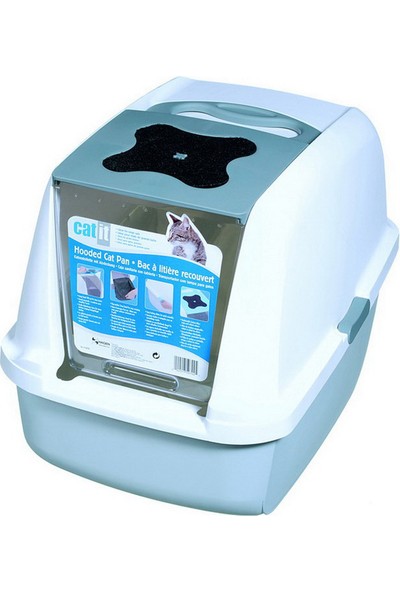 Xnews Catit Kapali Tuvalet Kabı 57X46.5X39 cm Gri-Zoo