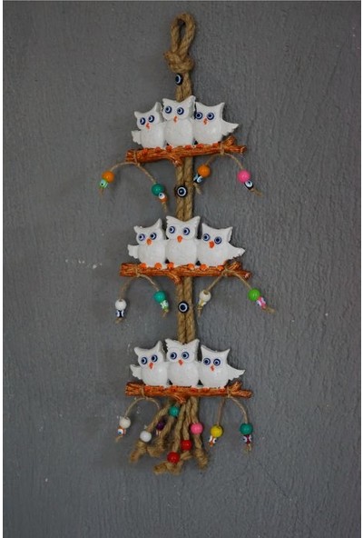 Bimbambom Marina Beyaz 9'lu Baykuş Kapı Duvar Süsü Bimbambom Marina Beyaz 9'lu Baykuş Kapı Duvar Süsü