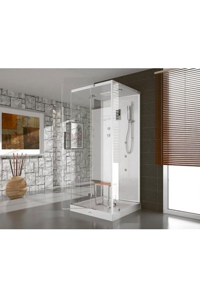 Duşakabincim Sedef White Compact 100X100 cm