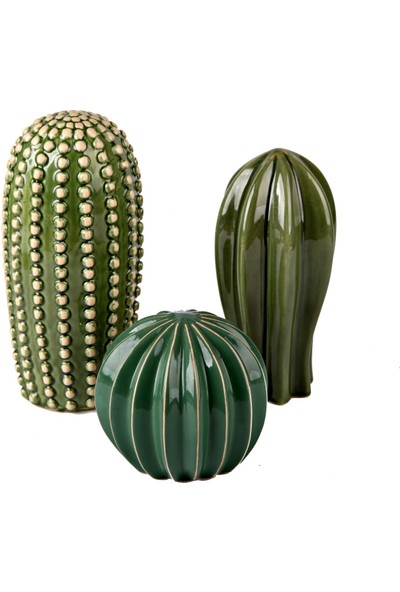 Kokosh Home 3 Lü Dekoratif Kaktüs Kokosh Home 3 Lü Dekoratif Kaktüs