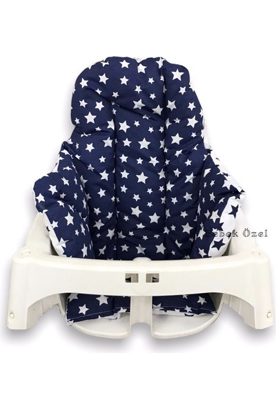 Bebek Özel Bebek/çocuk Mama Sandalyesi Minderi Lacivert/beyaz Yıldızlı Bebek Özel Bebek/çocuk Mama Sandalyesi Minderi Lacivert/beyaz Yıldızlı