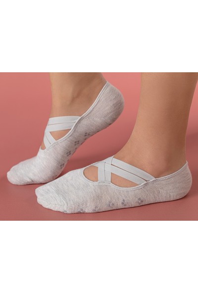 English Home Yoga Mood Pamuk Kadın Spor Çorap 36-40 Gri