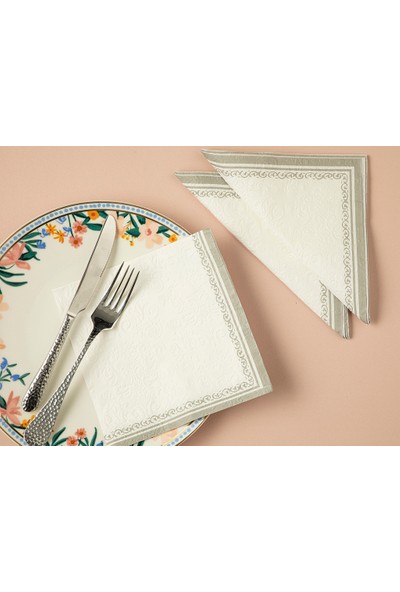 English Home Marlyn Kağıt 20'li Kağıt Peçete 33 x 33 cm Beyaz English Home Marlyn Kağıt 20'li Kağıt Peçete 33 x 33 cm Beyaz