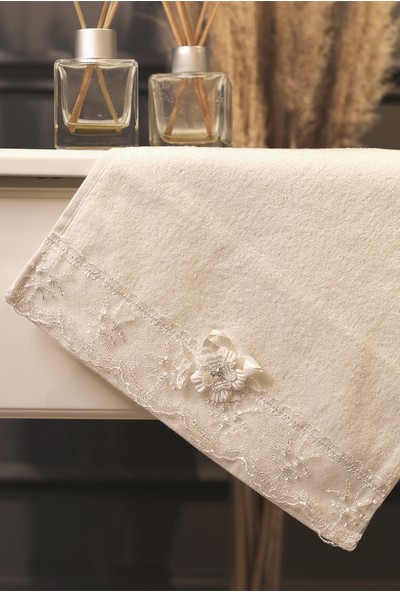 Jaqar Dilim Dantelli El Havlusu