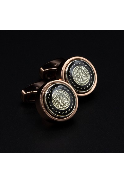 Verozi Kol Düğmesi - Yuvarlak Desenli Taşlı Bakır Renkli Gövde - Kdodsgb Verozi Kol Düğmesi - Yuvarlak Desenli Taşlı Bakır Renkli Gövde - Kdodsgb