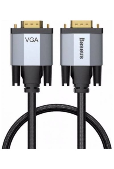 Baseus 2 Metre 1080P VGA To VGA Kablo, Monitör, Projeksiyon, Notebook Görüntü Aktarım Kablosu Baseus 2 Metre 1080P VGA To VGA Kablo, Monitör, Projeksiyon, Notebook Görüntü Aktarım Kablosu