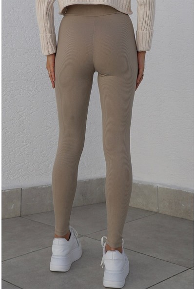 DynamicLeggings Fitilli Kadın Yüksek Bel Dikişsiz Spor Tayt DynamicLeggings Fitilli Kadın Yüksek Bel Dikişsiz Spor Tayt