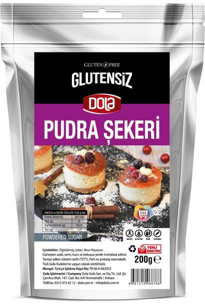 Dola Glutensiz Pudra Şekeri Dola Glutensiz Pudra Şekeri