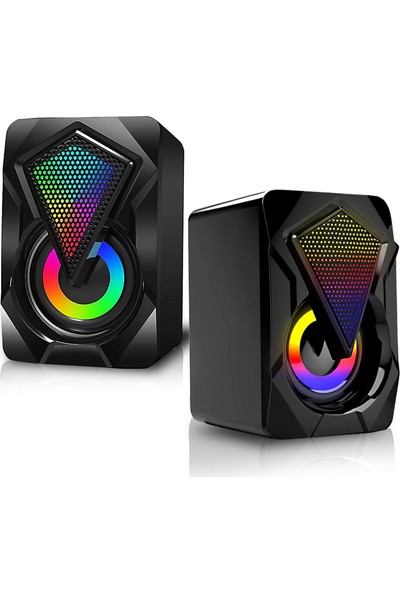 UltraTekno Rgb Işıklı Gaming Pc Bilgisayar Hoparlörü 1+1 Speaker X2 UltraTekno Rgb Işıklı Gaming Pc Bilgisayar Hoparlörü 1+1 Speaker X2