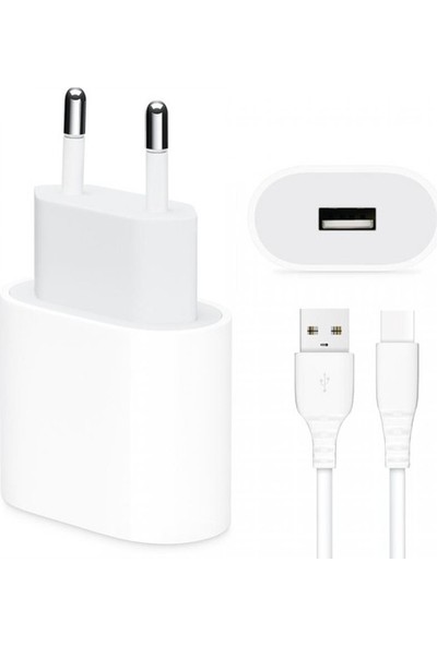 BRK Home Diyeri 15W Hızlı Şarj Adaptörü + Type C USB Kablo