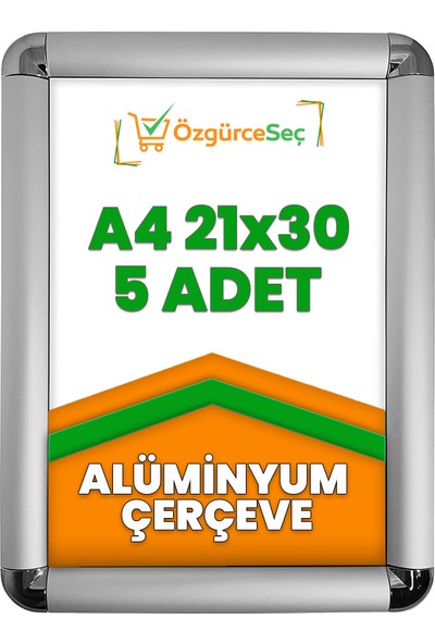 ÖzgürceSeç A4 Alüminyum Açılır Kapanır Rondo Çerçeve 21cmX30cm ÖzgürceSeç A4 Alüminyum Açılır Kapanır Rondo Çerçeve 21cmX30cm