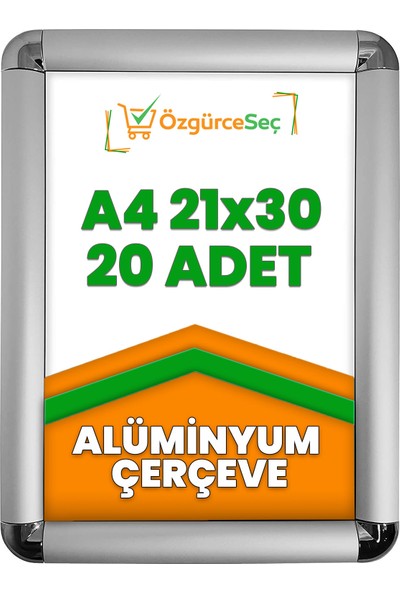 Özgürceseç A4 Alüminyum Açılır Kapanır Rondo Çerçeve 21 x 30 cm Özgürceseç A4 Alüminyum Açılır Kapanır Rondo Çerçeve 21 x 30 cm