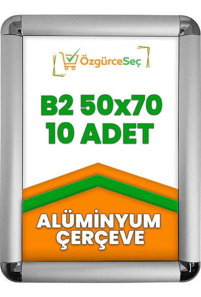 Özgürceseç B2 Alüminyum Açılır Kapanır Rondo Çerçeve 50 x 70 cm