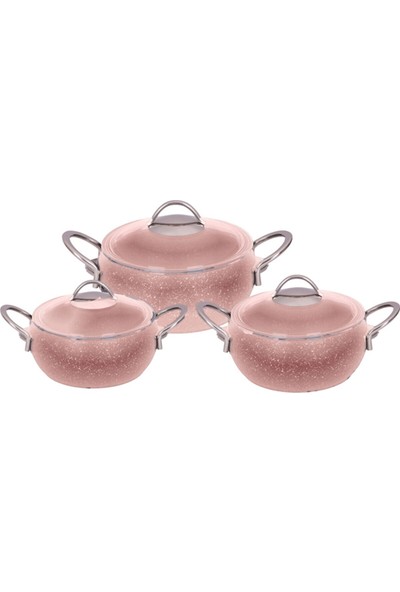 Olika Daisy Rose Granit 6 Parça Güveç Seti