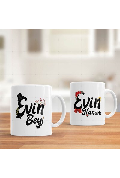 Bahar Home Evin Hanımı Evin Beyi 2’li Kupa Bahar Home Evin Hanımı Evin Beyi 2’li Kupa