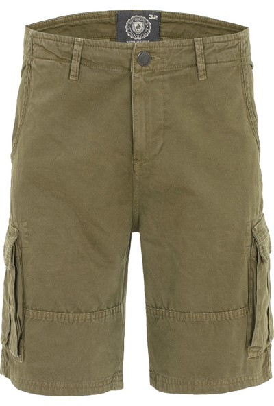 Routefield Clints Normal Bel Düz HakiErkek Şort