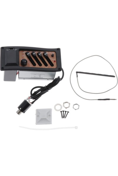 Akustik Gitar Pikap Eq Ekolayzır Ön Amp Tuner Komple Kit EQ-7545R