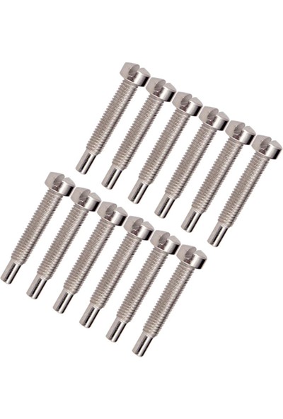 12 Parça Gümüş Demir Elektro Gitar Humbucker Pülpiece Montaj Vidaları 12 Parça Gümüş Demir Elektro Gitar Humbucker Pülpiece Montaj Vidaları