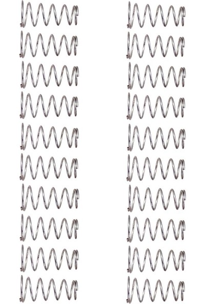 20X Elektro Gitar / Bas Pikap Montaj Ayar Yaylar 0.59 Inç Gümüş